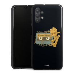 DeinDesign Galaxy A32 5G Handy Silikon H&uuml;lle Case schwarz Handyh&uuml;lle Marvel Groot Guardians Of The Galaxy