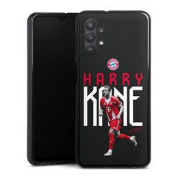 DeinDesign Galaxy A32 5G Handy Silikon H&uuml;lle Case schwarz Handyh&uuml;lle Harry Kane Official Licensed Product Fc Bayern M&uuml;nchen