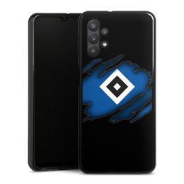 DeinDesign Galaxy A32 5G Handy Silikon H&uuml;lle Case schwarz Handyh&uuml;lle Official Licensed Product Hsv Hamburger Sv