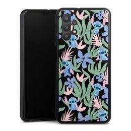 DeinDesign Galaxy A32 5G Handy Silikon H&uuml;lle Case schwarz Handyh&uuml;lle Disney Lilo & Stitch Muster