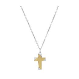 Tchibo - Amor Edelstahl Herren-Halsschmuck &raquo;Kreuz&laquo; - silber