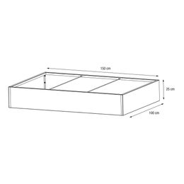 Herstera Garden Pflanzkasten &raquo;Edge&laquo; - 150x100x25cm - anthrazit -