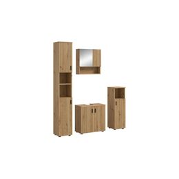 H&ouml;ffner Badkombination M&ouml;nchsee holzfarben Ma&szlig;e (cm): B: 150 H: 192 &raquo; H&ouml;ffner
