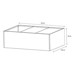 Herstera Garden Pflanzkasten &raquo;Edge&laquo; - 150x100x50cm - anthrazit -