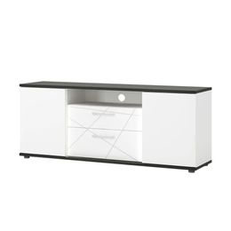 H&ouml;ffner Lowboard Venedig &brvbar; wei&szlig; &brvbar; Ma&szlig;e (cm): B: 161 H: 65 T: 40.0 &raquo; H&ouml;ffner