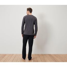 Tchibo - Pyjama-Set - Herren - Gr. M - bordeaux/gestreift