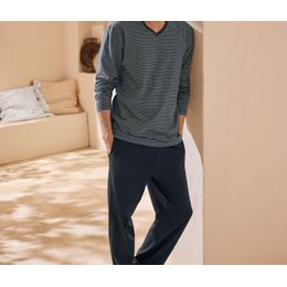 Tchibo - Pyjama-Set - Herren - Gr. S - dunkelblau/gestreift