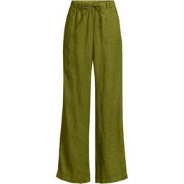 LANDS' END Weite Premium Reinleinen-Schlupfhose f&uuml;r Damen in Plus-Gr&ouml;&szlig;e, Damen, size: plus, Gr&uuml;n, Leinen, by Lands' End