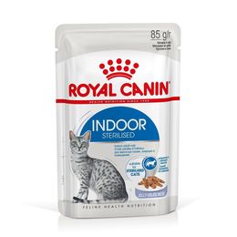 Royal Canin INDOOR Sterilised in Gelee Katzen-Nassfutter f&uuml;r Wohnungskatzen 12x85g