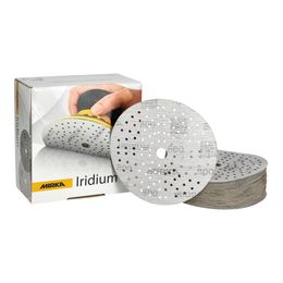 MIRKA Papierschleifmittel IRIDIUM 150mm Grip 121L 800 50 Packung (246CH05081)