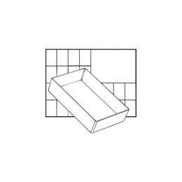 Raaco A6 1 Facheinsatz einzeln 47x109x157 mm (100274)