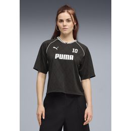 Puma Damen T-Shirt "SPORT RELAXED JERSEY"Puma schwarz, Gr. XS, unifarben, Piqu&eacute;, Obermaterial: 100% Polyester, Shirts, Kurzarm, Rundhalsausschnitt,