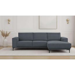 Ecksofa OTTO HOME, B:280cm H:85cm T:152cmdunkelgrau, 92%PES 8%NY, Wohnzimmer, Sofas, "OLAND Cord L-Form, B: 280 cm, Skandi-Design", L-Form, 280 cm,