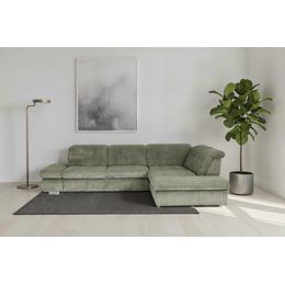 Ecksofa DIE PLANBAR, B:323cm H:84cm T:260cmforest, 88% Polyester, 12% Polyamid, Wohnzimmer, Sofas, "MP-IN17004 L-Form, Breite 323 cm, mit