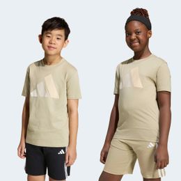 M&auml;dchen T-Shirt "ESSENTIALS KIDS"wonder cargo, sanftes wei&szlig;, wonder alumina, crystal linen, Gr. 164, adidas Sportswear, Obermaterial: 100% Baumwolle,
