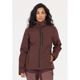 WHISTLER Damen Softshelljacke "Rosea V2"weinrot, Gr. 40, unifarben, 100% Polyester, Jacken, mit wasserabweisender Beschichtung