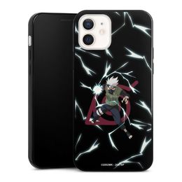 DeinDesign iPhone 12 Handy Slim Case extra d&uuml;nn Silikon Handyh&uuml;lle schwarz H&uuml;lle Kakashi Naruto Shippuden Official Licensed Product Silikon Slim Case