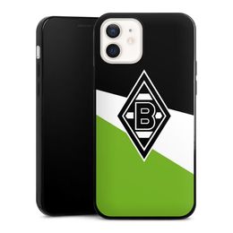 DeinDesign iPhone 12 Handy Slim Case extra d&uuml;nn Silikon Handyh&uuml;lle schwarz H&uuml;lle Gladbach Official Licensed Product Borussia M&ouml;nchengladbach Silikon Slim Case