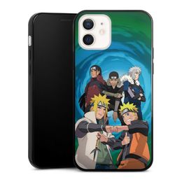 DeinDesign iPhone 12 Handy Slim Case extra d&uuml;nn Silikon Handyh&uuml;lle schwarz H&uuml;lle Hokage Naruto Shippuden Official Licensed Product Silikon Slim Case
