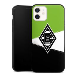 DeinDesign iPhone 12 Handy Slim Case extra d&uuml;nn Silikon Handyh&uuml;lle schwarz H&uuml;lle Official Licensed Product Bmg Borussia M&ouml;nchengladbach Silikon Slim Case