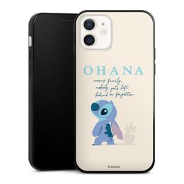 DeinDesign iPhone 12 Handy Slim Case extra d&uuml;nn Silikon Handyh&uuml;lle schwarz H&uuml;lle Disney Lilo & Stitch Official Licensed Product Silikon Slim Case