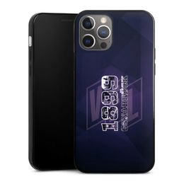 DeinDesign iPhone 12 Pro Handy Slim Case extra d&uuml;nn Silikon Handyh&uuml;lle schwarz H&uuml;lle Vfl Osnabr&uuml;ck Sports Official Licensed Product Silikon Slim Case