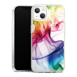 DeinDesign iPhone 13 Handy Silikon H&uuml;lle Case transparent Handyh&uuml;lle Rainbow Colour Water Silikon Case