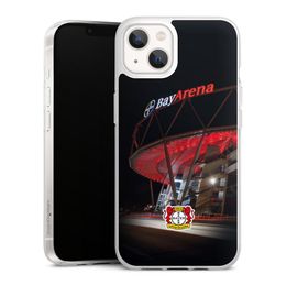 DeinDesign iPhone 13 Handy Silikon H&uuml;lle Case transparent Handyh&uuml;lle Official Licensed Product Bayer 04 Leverkusen Stadium Silikon Case