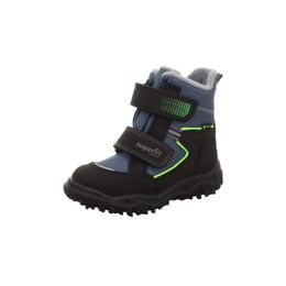 Superfit M&auml;dchen Klettboot "HUSKY, WMS: mittel", Gr. 40schwarz, hellgrau, Textil, Veloursleder, kontrastfarbene Details, Schuhe, Outdoorboots mit