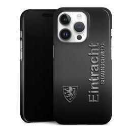 DeinDesign iPhone 14 Pro Handy Premium Case Smartphone Handyh&uuml;lle Schutzh&uuml;lle gl&auml;nzend Logo Eintracht Braunschweig Official Licensed Product Premium Case