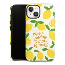 DeinDesign iPhone 14 Handy Panzer Handyh&uuml;lle robuste Outdoor H&uuml;lle Schutzh&uuml;lle matt Spruch Statement Lemon Tough Case