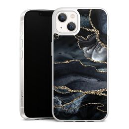 DeinDesign iPhone 13 Handy Silikon H&uuml;lle Case transparent Handyh&uuml;lle Marble Trends Glitzer Silikon Case