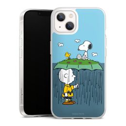 DeinDesign iPhone 13 Handy Silikon H&uuml;lle Case transparent Handyh&uuml;lle Peanuts Children Snoopy Silikon Case