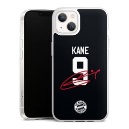 DeinDesign iPhone 13 Handy Silikon H&uuml;lle Case transparent Handyh&uuml;lle Fc Bayern M&uuml;nchen Harry Kane Jersey Silikon Case
