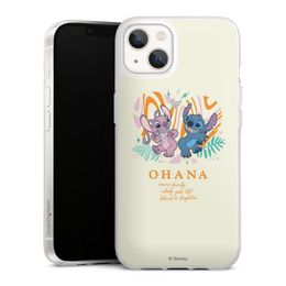 DeinDesign iPhone 13 Handy Silikon H&uuml;lle Case transparent Handyh&uuml;lle Official Licensed Product Lilo & Stitch Disney Silikon Case