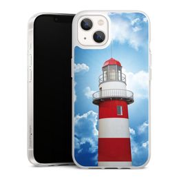 DeinDesign iPhone 13 Handy Silikon H&uuml;lle Case transparent Handyh&uuml;lle Cloud Lighthouse Sky Silikon Case