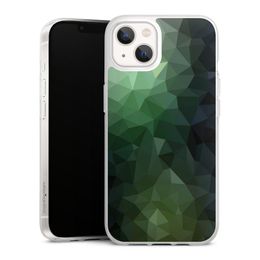 DeinDesign iPhone 13 Handy Silikon H&uuml;lle Case transparent Handyh&uuml;lle Tarnmuster Geometric Mosaic Silikon Case