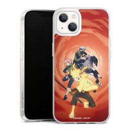 DeinDesign iPhone 13 Handy Silikon H&uuml;lle Case transparent Handyh&uuml;lle Naruto Shippuden Sasuke Sakura Silikon Case