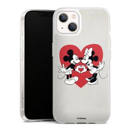 DeinDesign iPhone 13 Handy Silikon H&uuml;lle Case transparent Handyh&uuml;lle Disney Heart Silikon Case