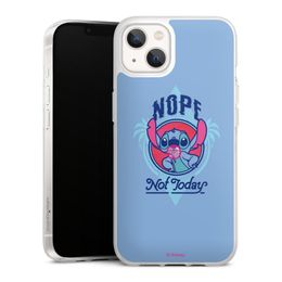 DeinDesign iPhone 13 Handy Silikon H&uuml;lle Case transparent Handyh&uuml;lle Disney Sayings Lilo & Stitch Silikon Case