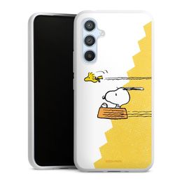 DeinDesign Galaxy A54 5G Handy Silikon H&uuml;lle Case wei&szlig; Handyh&uuml;lle Snoopy Peanuts Children Silikon Case