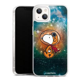 DeinDesign iPhone 13 Handy Silikon H&uuml;lle Case transparent Handyh&uuml;lle Official Licensed Product Snoopy Astronaut Silikon Case