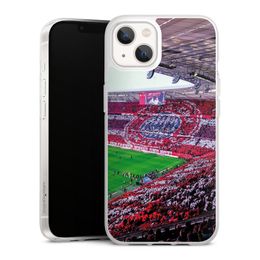 DeinDesign iPhone 13 Handy Silikon H&uuml;lle Case transparent Handyh&uuml;lle Stadium Fcb Fc Bayern M&uuml;nchen Silikon Case