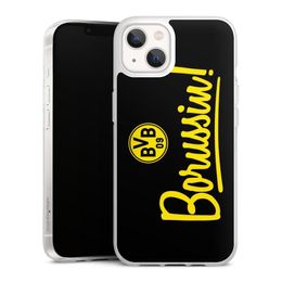 DeinDesign iPhone 13 Handy Silikon H&uuml;lle Case transparent Handyh&uuml;lle Borussia Dortmund Bvb Soccer Silikon Case