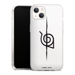 DeinDesign iPhone 13 Handy Silikon H&uuml;lle Case transparent Handyh&uuml;lle Konoha Sasuke Naruto Shippuden Silikon Case