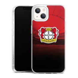 DeinDesign iPhone 13 Handy Silikon H&uuml;lle Case transparent Handyh&uuml;lle Bayer 04 Leverkusen Official Licensed Product Stadium Silikon Case