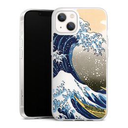 DeinDesign iPhone 13 Handy Silikon H&uuml;lle Case transparent Handyh&uuml;lle Katsushika Hokusai Die Gro&szlig;e Welle Vor Kanagawa Kunst Silikon Case