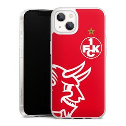 DeinDesign iPhone 13 Handy Silikon H&uuml;lle Case transparent Handyh&uuml;lle Star Devil 1. Fc Kaiserslautern Silikon Case
