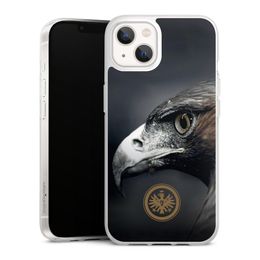 DeinDesign iPhone 13 Handy Silikon H&uuml;lle Case transparent Handyh&uuml;lle Eintracht Frankfurt Eagle Official Licensed Product Silikon Case