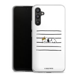 DeinDesign Galaxy A34 5G Handy Silikon H&uuml;lle Case transparent Handyh&uuml;lle Snoopy Dog Peanuts Silikon Case